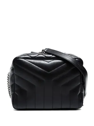 Saint Laurent sac à bandoulière matelassé (2010-2014) - Noir