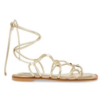 Steve Madden Femme, Chaussures, Jaune, Taille: 37 1/2 EU Sandales Dor&eacute;es