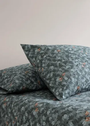 Mango Taie doreiller 100 % coton fantaisie 50 x 75 cm vert - Home - 50x75cm - MANGO HOME
