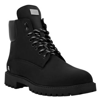 Philipp Plein Homme, Chaussures, Noir, Taille: 40 EU Nabuk Low Flat Bottes
