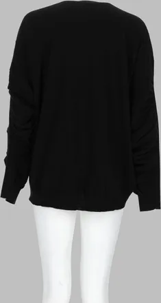 Nude Virgin Wool Crew Neck Sweater - Black