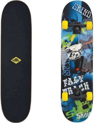 Schildkrot Fitness Skateboard Schildkr&ouml;t Skateboard Slider 31, attraktives Freizeit Komplett-Board, konkave Deckform mit Doppel-Kick und Griptape, 9-lagiges Ahornholz, A