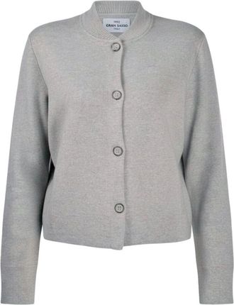 Gran Sasso Femme, Pulls, Gris, Taille: 40 FR 57216/12851 Cardigan