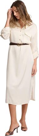 Kocca Femme, Robes, Blanc, Taille: 36 FR Abito chemisier lungo