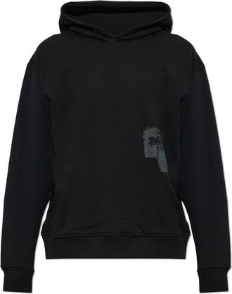 Palm Angels Baumwoll-Sweatshirt mit Print - - Sweatshirts & Hoodies - Herren - Schwarzk - L