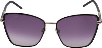 Longchamp Damen Geometrische Quadratische Metallsonnenbrille LO167S