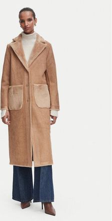 Rinascimento Rinascimento Kunstfellmantel CFC0127144003 Hellbeige Regular Fit