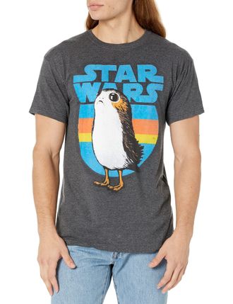 Star Wars Herren PORG Simple T-Shirt Hemd, Charcoal Heather, X-Groß
