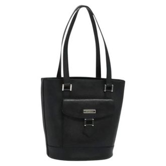 Burberry Pre-owned Cuir sacs-main - Femme - Pre-owned - Noir - Taille: ONE Size