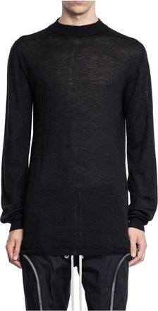 Rick Owens Homme, Pulls, Noir, Taille: XL Level Lupetto