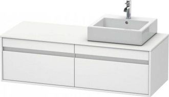 Duravit Ketho Waschtischunterschrank wandh&auml;ngend 6697, 2 Ausz&uuml;ge, - Duravit