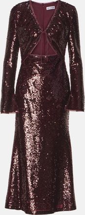 Self Portrait Midikleid mit Pailletten