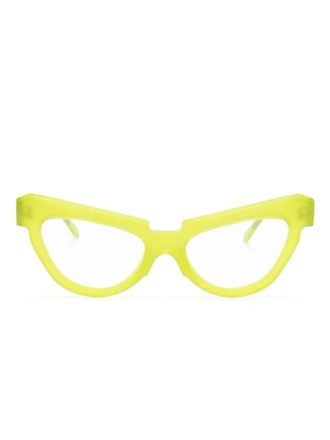 Kuboraum lunettes de vue K39 à monture papillon - Vert