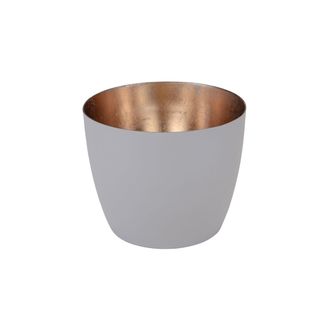 Gift Company [A] Madras, Windlicht, M, Sandstone/Gold, H8,5cm, D10cm