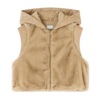 Motivi Gilet &agrave; capuche avec empi&egrave;cements matelass&eacute;s - Femme - Vestes - Beige - Taille: 36 FR