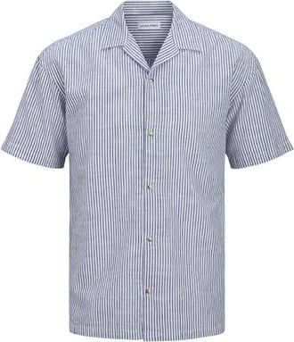 Jack & Jones Chemise d&eacute;contract&eacute;e pour Homme, Infini/d&eacute;tail : Rayures, XL