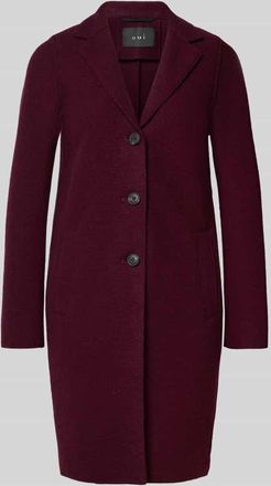 Oui Wollmantel mit Reverskragen