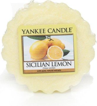 Yankee Candle Company Sicilian Lemon Tarts Teelichter-Kerzen, Dufttarts, Gelb, 22g