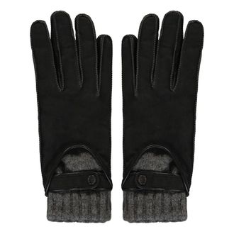 Moorer Guanto Leather Knit - Femme - Accessoires - Gris - Taille: 7 IN