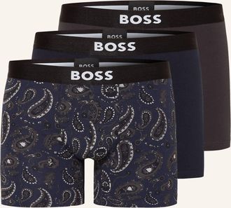 HUGO BOSS 3er-Pack Boxershorts One blau