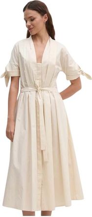 Sandro Ferrone Savonaro Midikleid - - Dresses - Damen - Beige - XS