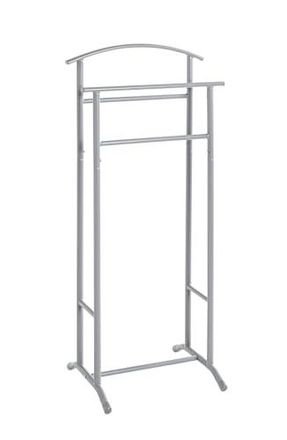 Haku M&ouml;bel valet gris, tube dacier - Dim: L 107 cm x H 36 cm x P 36 cm, Style: Modern