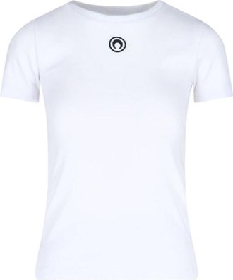Marine Serre Crop T-Shirt Moon