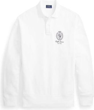 Ralph Lauren Sweatshirt mit Polokragen und Print, Relaxed Fit in
