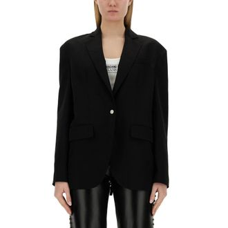 Moschino Damen, Jacken, Schwarzk, LGr&ouml;&szlig;e