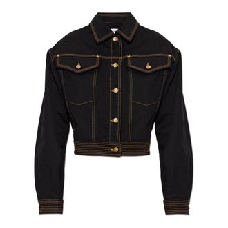 Versace Denim Jacket - - Jackets - Damen - Schwarzk - S