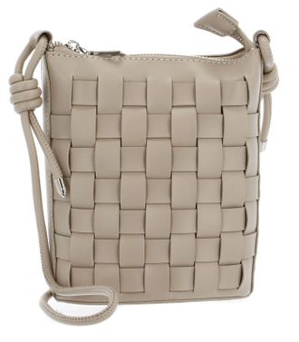 Seidenfelt Manufaktur Umh&auml;ngetasche Malilla Bucket Crossbody Bag Sandy Taupe beige