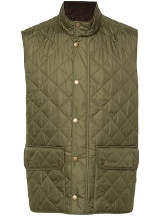 Barbour gilet matelass&eacute; &agrave; logo brod&eacute; - Vert