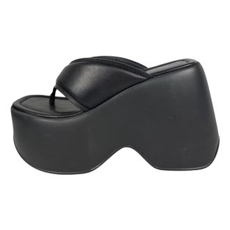 Vic Mati&eacute; VIC Matie 6750 Travel Sandalo Plateau-Slipper Zehentrenner Black 101 - - Shoes - Damen - Schwarzk - 37 EU
