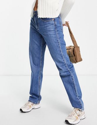 Levi's Jean droit &agrave; taille basse - Bleu moyen d&eacute;lav&eacute;