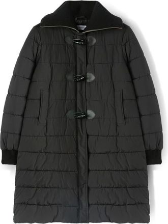 Motivi Femme, Manteaux, Noir, Taille: 44 FR Doudoune avec Col Tricot&eacute;