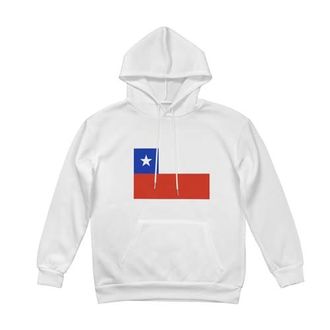 Generic Sweatshirts &Agrave; Capuche Femmes Doublure Polaire Imprim&eacute; Graphique Chili Drapeau Pull Hoodie Hauts Streetwear Vintage Pull De D&eacute;tente Athleisure du XS Au