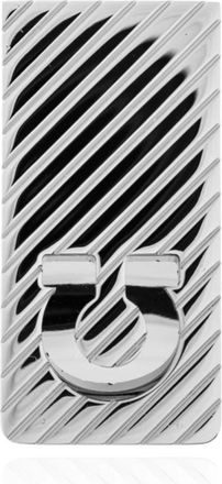 Ferragamo Homme, Accessoires, Gris, Taille: ONE Size Palladio Money Clip