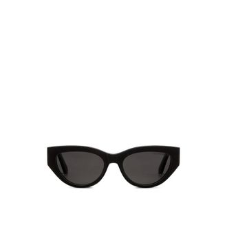 Dior Femme, Accessoires, Noir, Taille: ONE Size Lunettes de soleil papillon avec branches en m&eacute;tal dor&eacute;
