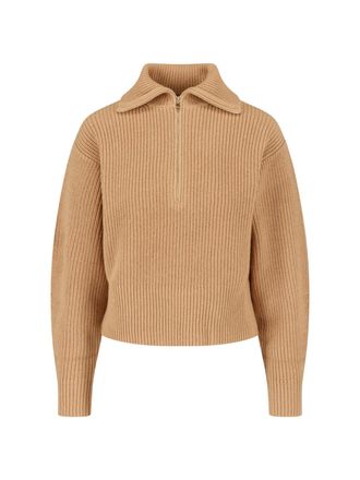 Max Mara Pullover Mit Rei&szlig;verschluss Aus Wolle Und Kaschmir