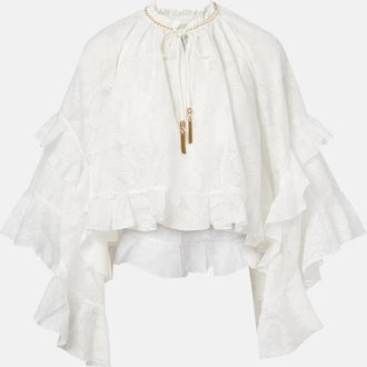 Zimmermann Bluse Daylight aus einem Baumwollgemisch