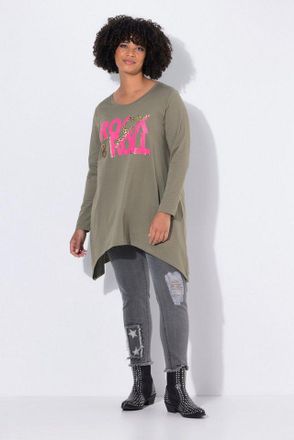 Angel Of Style T-Shirt T-Shirt A-Linie Rock n Roll Zipfelsaum