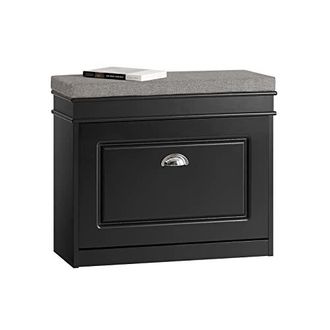 SoBuy Meuble Chaussure Banc dEntr&eacute;e - Banc &agrave; Chaussures avec Rangement &agrave; Abattant et Coussin - Rangement Chaussures pour Couloir ou Salon - Capacit&eacute; 150kg, 