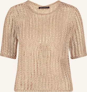 Betty Barclay Strickshirt Mit Pailletten Und Glitzergarn beige
