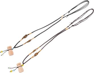 Cabilock 2st&uuml;cke Aromatherapie Diffuser Halskette Mit Leeren Parf&uuml;mflaschen Holzflasche Mit Jade-Kette F&uuml;r &Auml;therische &Ouml;le Und Duftstoffe Leicht Und Praktisch F