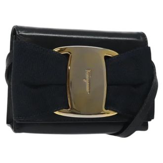 Ferragamo Pre-owned Leder Schultertasche - - Pre-owned - Damen - Blau - ONE SIZE