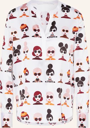 Herzen'sangelegenheit Herzens Angelegenheit Blusenshirt Aus Seide weiss