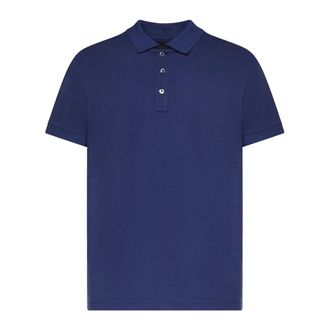 Fay Homme, Tops, Bleu, Taille: 2XL Polo Stretch en Piqu&eacute;