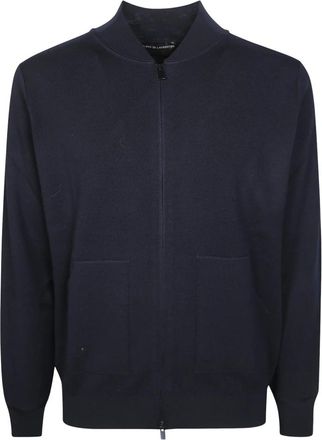 FILIPPO DE LAURENTIIS Bomber Zip ML Memoris F16 - Homme - Vestes - Bleu - Taille: XL