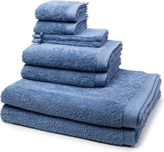Möve 8 teiliges Frottier-Set - Superwuschel (2 X Wasch- 2 X Gäste- 2 X Dusch- 2 X Handtuch im Set) - 520 g/m2 - Baumwolle - Walkfrottee - saugstark - weich