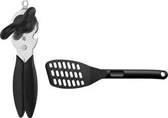 WMF Dosenöffner mit Kapselheber 20 cm, Kunststoff, Cromargan Edelstahl spülmaschinengeeignet & Pfannenwender Kunststoff 31 cm, Wender mit Ablage-Knick und